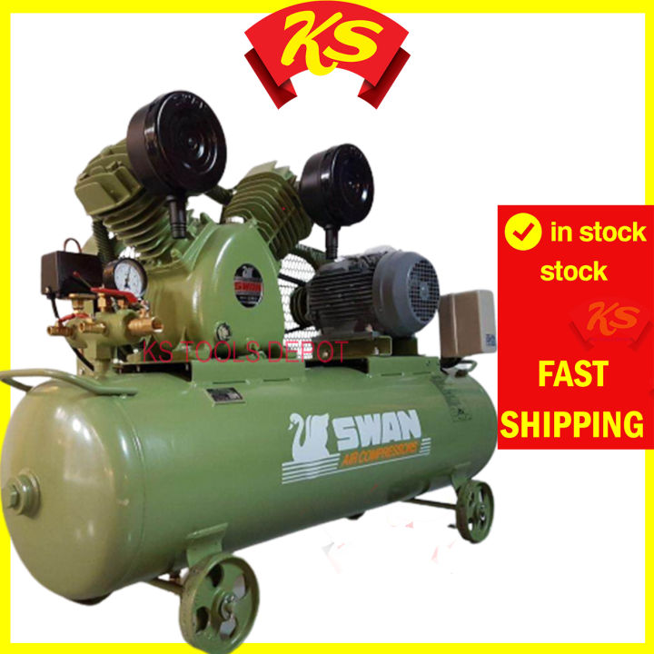 SWAN SVP-202 AIR COMPRESSOR 2HP 85 LITTER (MADE IN TAIWAN) | Lazada