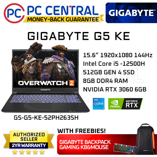 Gigabyte G5 KE RTX3060 Gaming Laptop 15.6" FHD IPS 144Hz Intel Core i5 ...