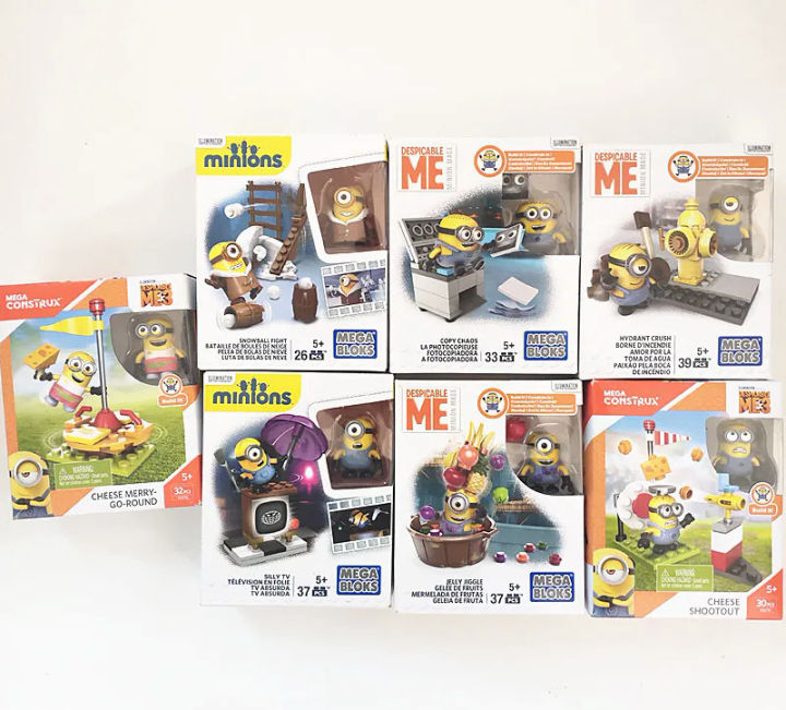 Genuine MEGABLOKS Despicable Me Big-Eyed Minions Minions Building Block ...