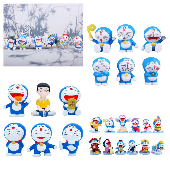 📣READY STOCK📣Cake Topper Doraemon Nobita Cute Figurine Doll Miniature ...