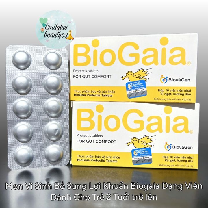 Men Vi Sinh Biogaia Protectics Dạng Viên Nhai Hộp 10 Viên | Lazada.vn