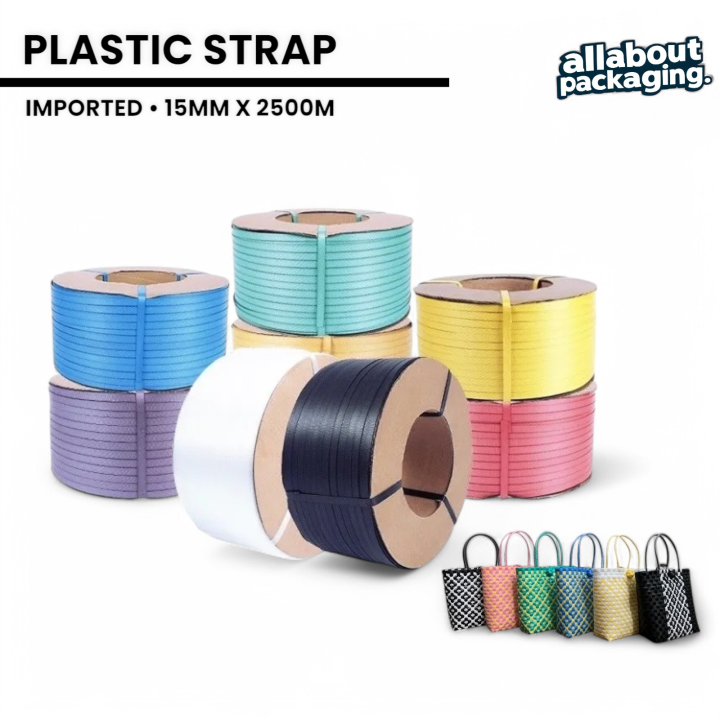 PP STRAP PLEHE PLASTIC STRAP 15MM X 2500M FOR BAYONG BAGS | Lazada PH