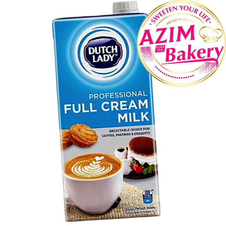 Dutch Lady Uht Full Cream Professional | Susu Penuh Cream | Full Cream ...