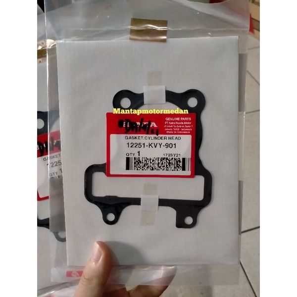 12251-KVY-901 Gasket Cylinder head Perpak Paking Deksel kop Beat Scoopy Spacy KARBU Ori AHM ...