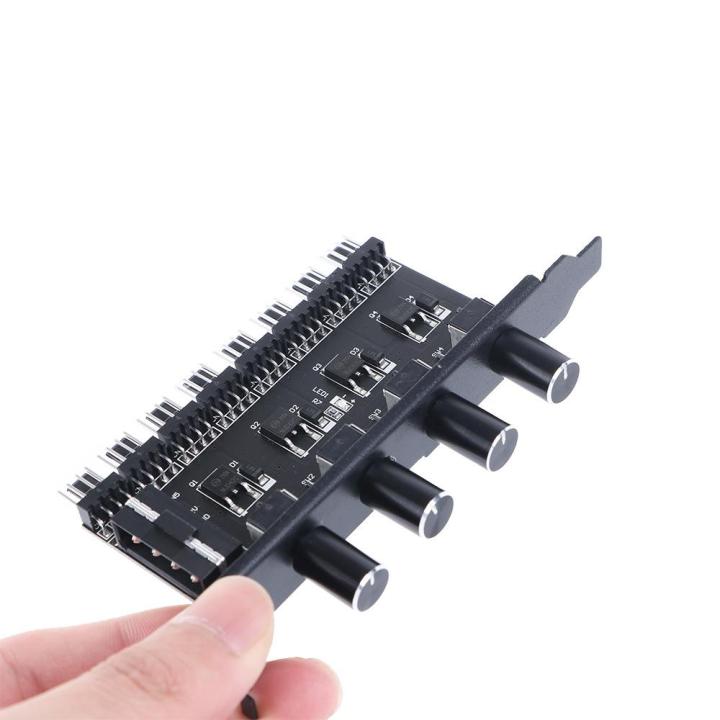 SDAYG 12V Splitter Case Chassis 4Pin 8 Channels Adapter 8 Way 4 Knob ...