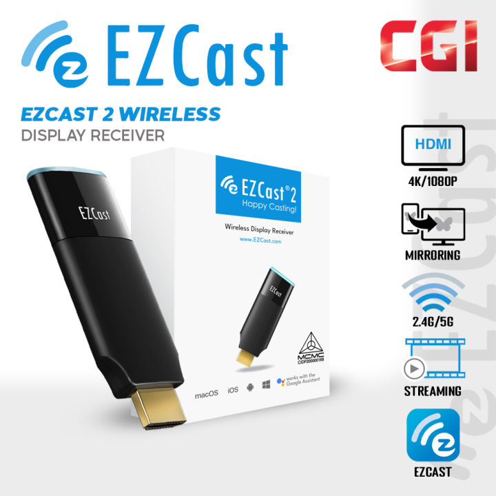 EZCast 2 Wireless 4K 5GHz Display Receiver | Lazada