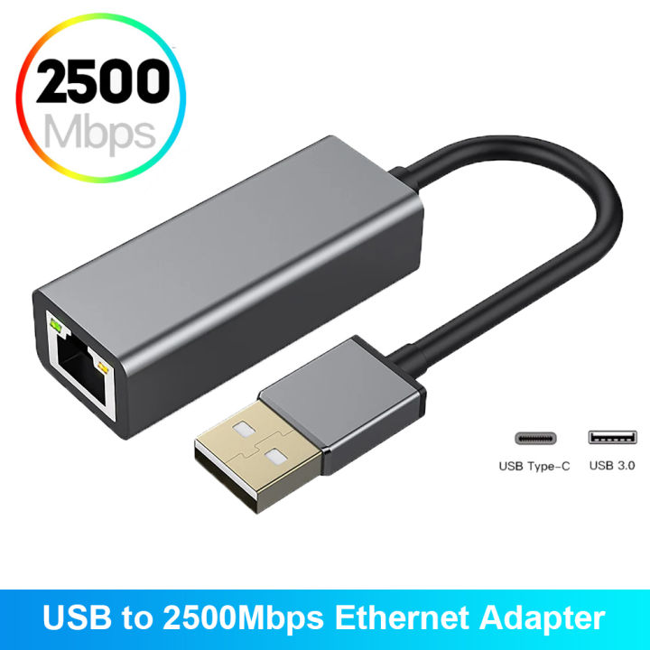 2.5gbps Usb 3.0 Network 2500mbps Usb To Rj45 Ethernet Adapter Type C To ...