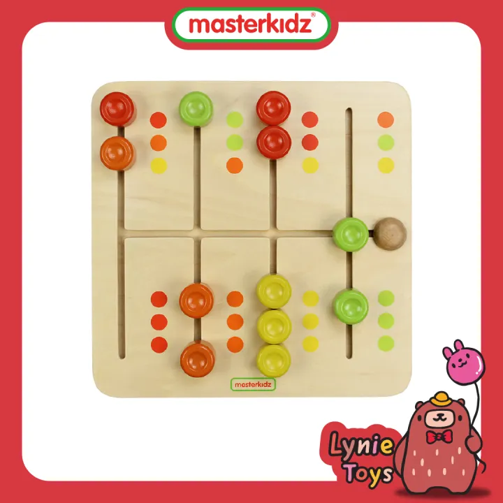 Masterkidz ของเล่นเสริมทักษะ เกมเลื่อนจับคู่สี Matching Sliding Game ...