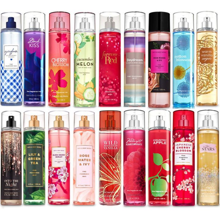 Bath and Body Works ASS0RTED BBW Perfume for Women 236ML- Authentic ...