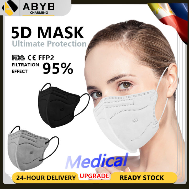 100Pcs KN95 Face Mask 5D Original High Quality disposable masks Non ...
