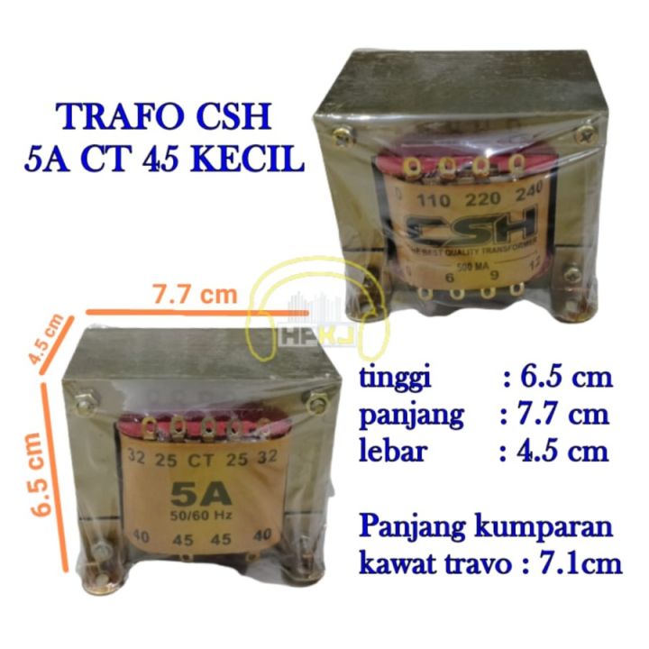 TRAVO TRAFO 5A CT 45 CSH trafo 5 amper ct45 CSH | Lazada Indonesia