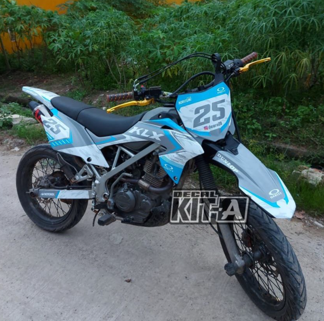 Decal Stiker klx 150 bf Dekal Variasi Stiker Striping custom Fullbody ...