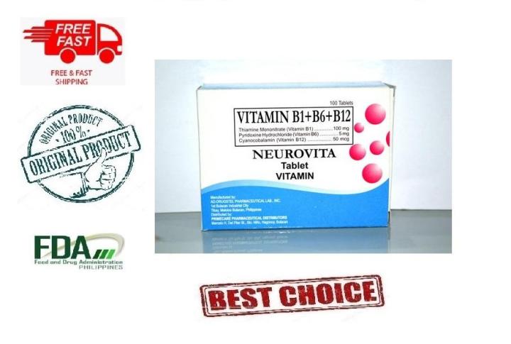 VITAMIN B COMPLEX (B1,B6 AND B12) (100 TABLETS) | Lazada PH