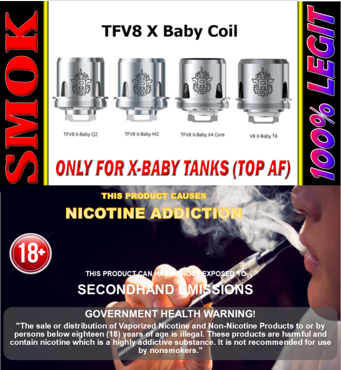 SMOK V8 X-Baby Coil Atomizer | Lazada PH