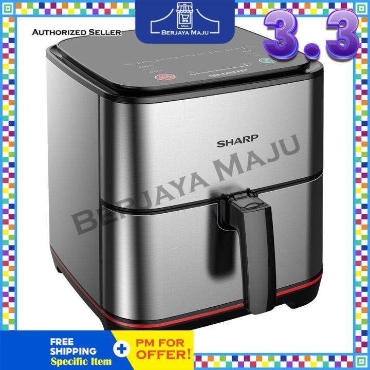 Sharp 7.0L Air Fryer KFAF70MST (Stainless) | Lazada