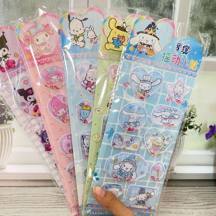 Sticker Timbul 3D Motif SANRIO isi air Super Lucu Cute Kuromi Cinamon ...