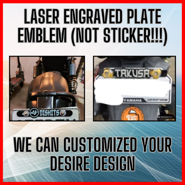 Customized / Personalized Acrylic Laser Engraved Motor Emblem (NOT ...