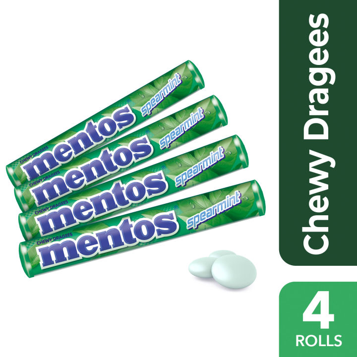Mentos Spearmint Roll - 4 pieces | Lazada PH