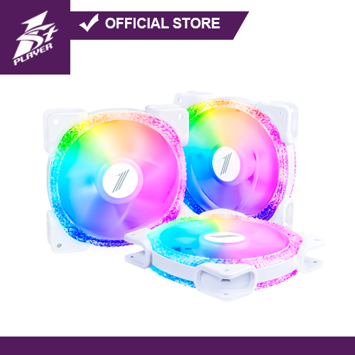 1STPLAYER DIAMOND M1-D ARGB GAMING 120MM FANS W/ HUB+REMOTE KIT (3*FANS ...