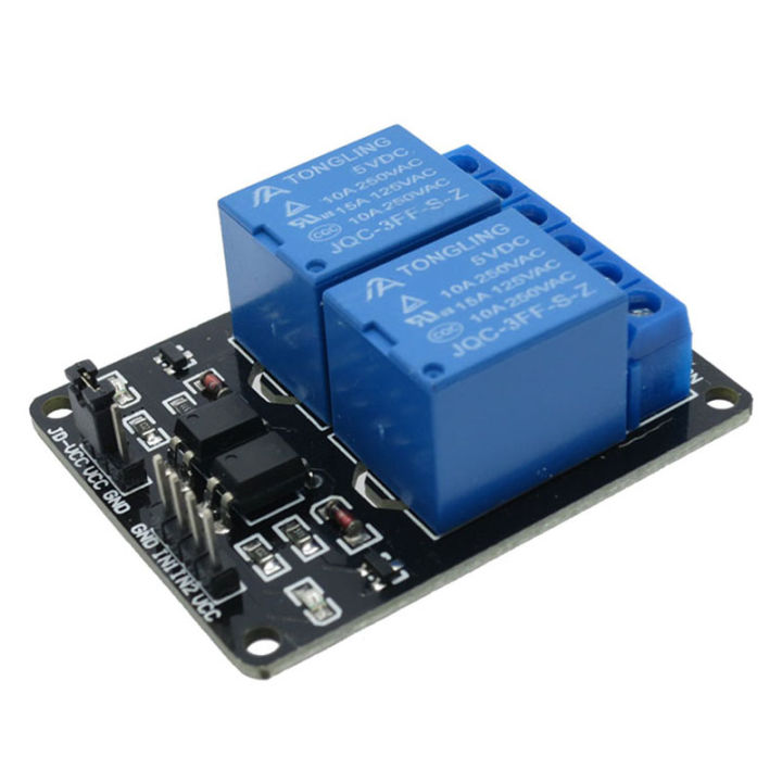 5V 2 Channel Relay Module Low Level Triggered 2-Way 2CH Relay Module ...