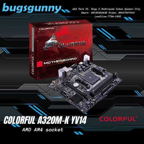 Colorful A320M-K PRO YV14 Motherboard - AMD A320 Socket AM4 / DDR4 ...