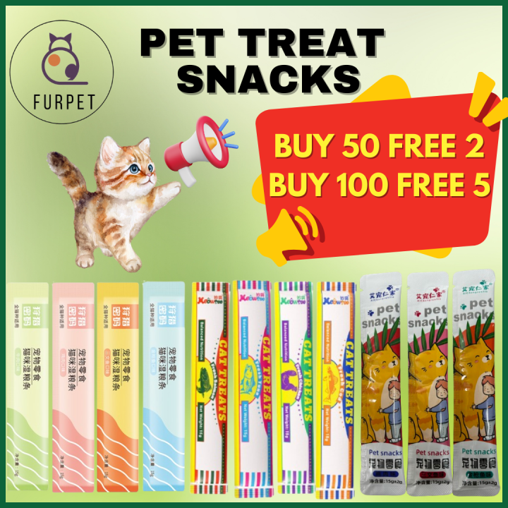 FURPET Cat Stick Cat Treat Cat Snack Cat Wet Food Jajan Kucing Murah ...