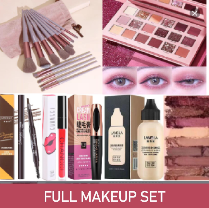 SET MAKE UP RM20 Set solek penuh asas kawalan minyak maskara kalis air ...
