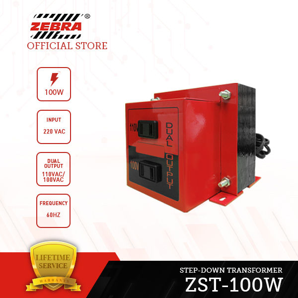 ZEBRA 100W Step Down Transformer Input Voltage: 220VAC, Dual Output ...