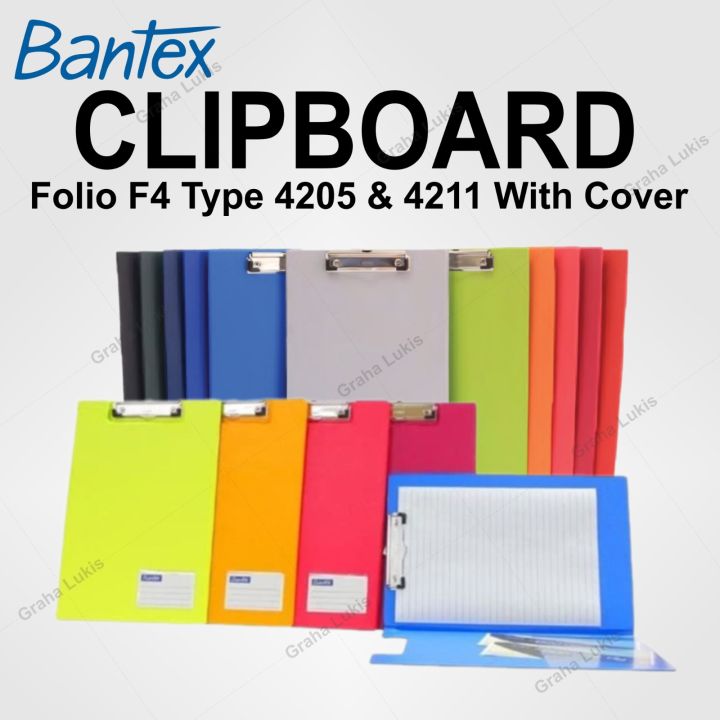 Bantex Clipboard / Papan Jalan / Papan Ujian Folio / F4 - 4205 / 4211 ...
