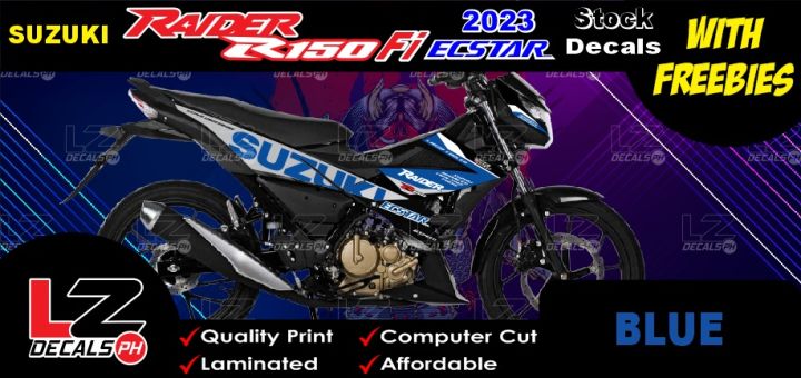 Suzuki Raider R150 Fi (2023) ECSTAR, Motogp Stock Decals / Stickers ...