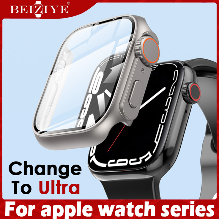 For apple watch series 9 8 7 45mm Screen Protector Protective Case Hard ...