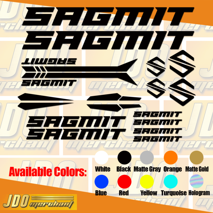 SAGMIT Bike Sticker Vinyl Decals | Lazada PH