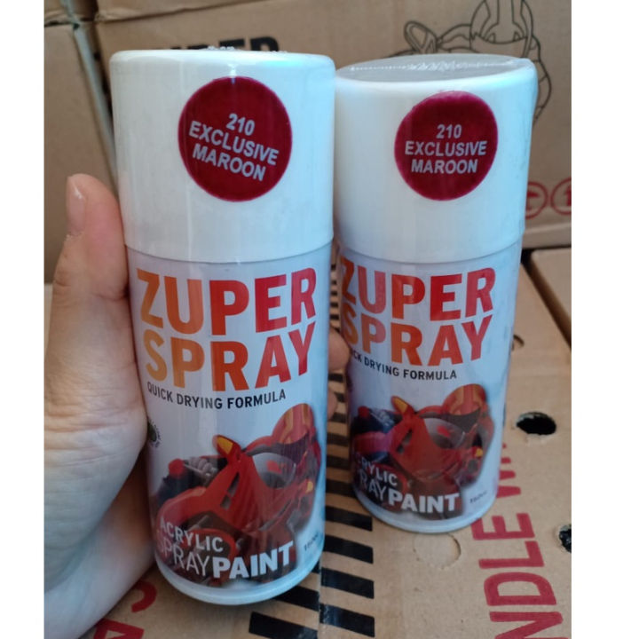 Zuper Spray Paint Pilok Pilox Warna P 210 Exclusive Maroon / Merah ... Zuper Spray Paint Pilok Pilox Warna P 210 Exclusive Maroon / Merah ...