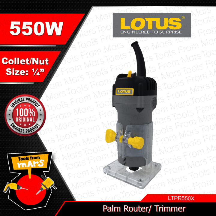 Lotus 550W Palm Router/ Trimmer LTPR550X -TFM | Lazada PH