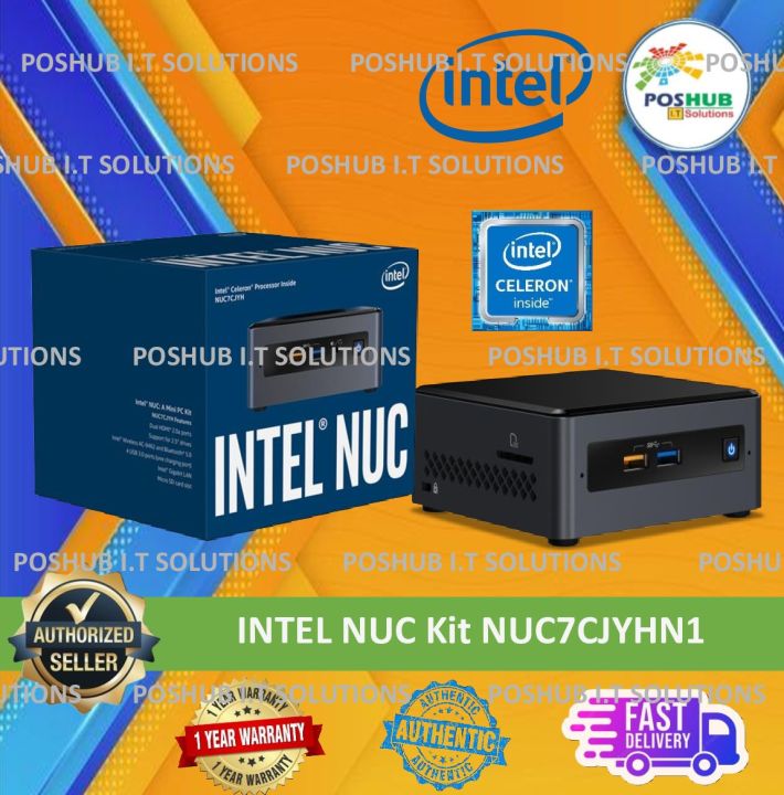 INTEL NUC NUC7CJYHN MINI PC KIT Intel® Celeron® Processor J4025 (4M Cache, up to 2.90 GHz) Built ...