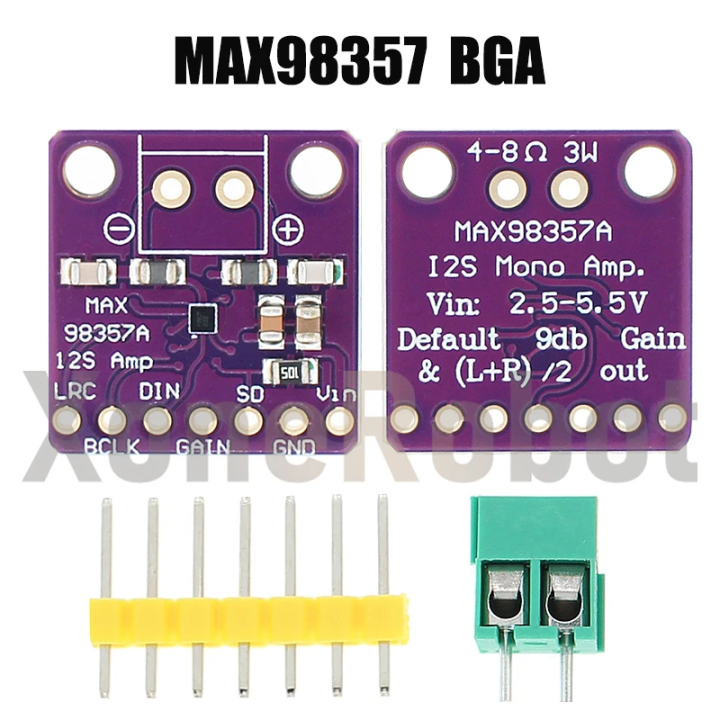 【CAI】 1-10PCS MAX98357 I2S 3W Class D Amplifier Breakout Interface DAC ...