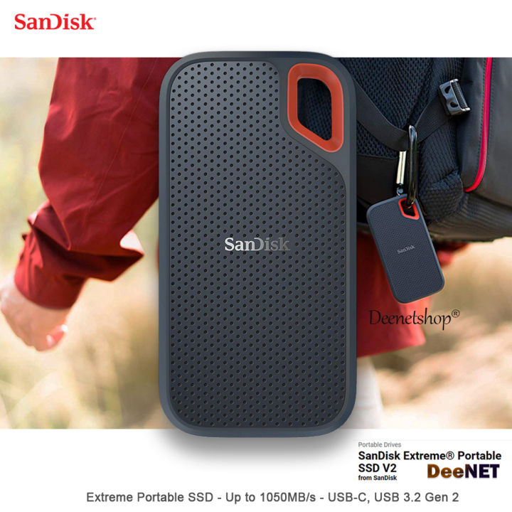 SSD SANDISK EXTREME PORTABLE V2 500GB / 1TB / 2TB - Portable External ...