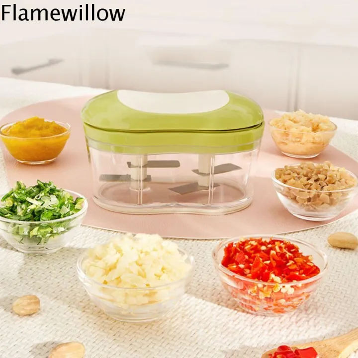 FLAMEWILLOW Hướng dẫn sử dụng Dụng cụ nghiền tỏi Thiết kế đẩy tay Hình ...