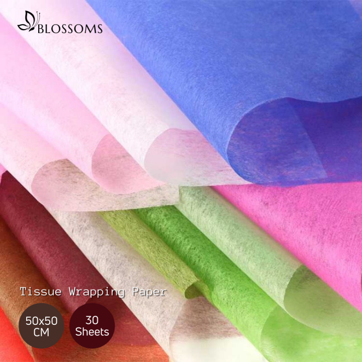 [MY Ready Stock] 28 Sheets TISU TISSUE Flower Wrapping Paper Bouquet ...