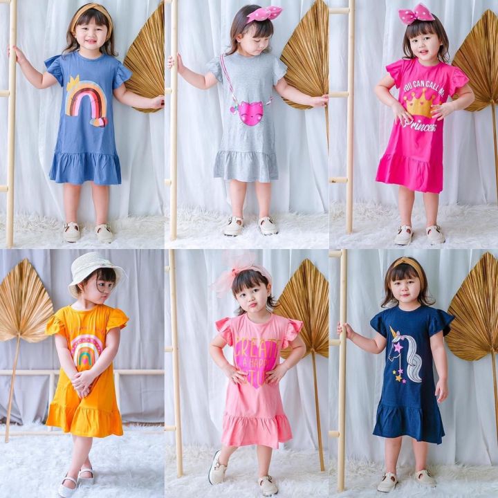 Dress Anak Perempuan 1 - 5 Tahun Nona Mix Motif Dres Anak Perempuan 1 ...