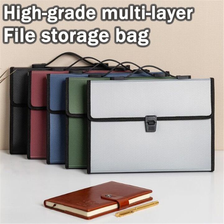 PINK Portable Accordion Expanding File Folder A4 Document Organizer ...