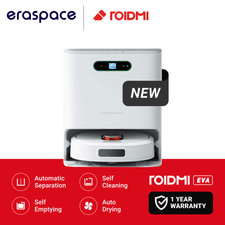 【NEW 2023】Roidmi EVA Smart Robot Vacuum Mop Cleaner With Self-Cleaning ...