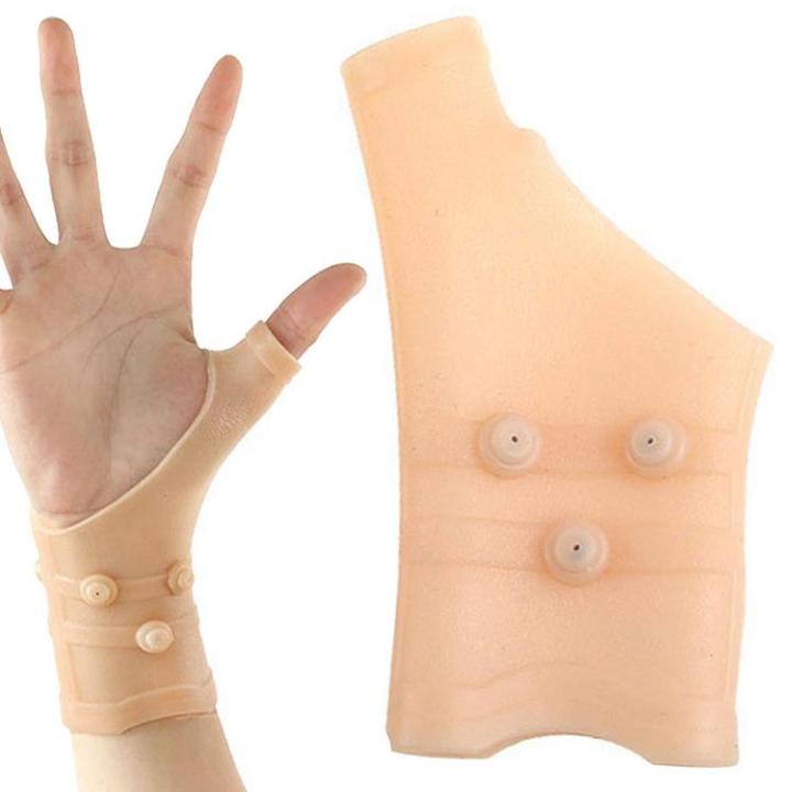 Wrist Brace Magnetic Thumb Splint Skin Tone Magnetic Glove Protector ...
