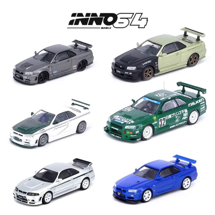 INNO 1:64 SKYLINE GTR R34 OMORI FACTORY CLUBMAN VSPEC No. 32 PRINCE ...
