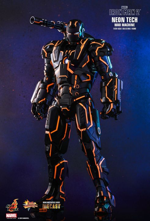 Hot Toys - Iron Man 2 (2010) - 1/6 War Machine Mark I (Neon Tech ...