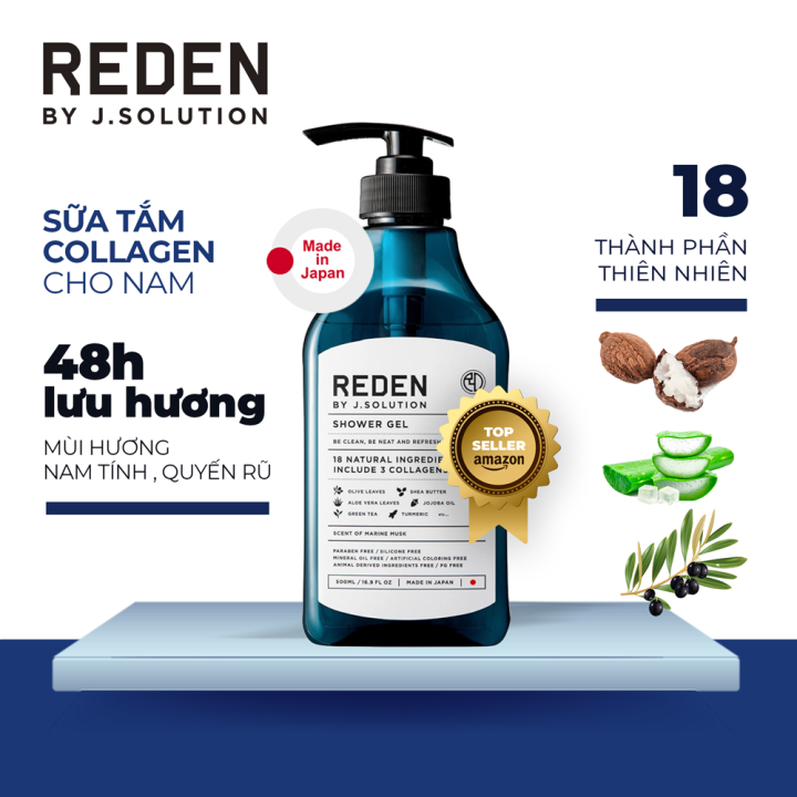 Gel tắm collagen cho nam với thành phần thiên nhiên cao cấp Nhật Bản ...