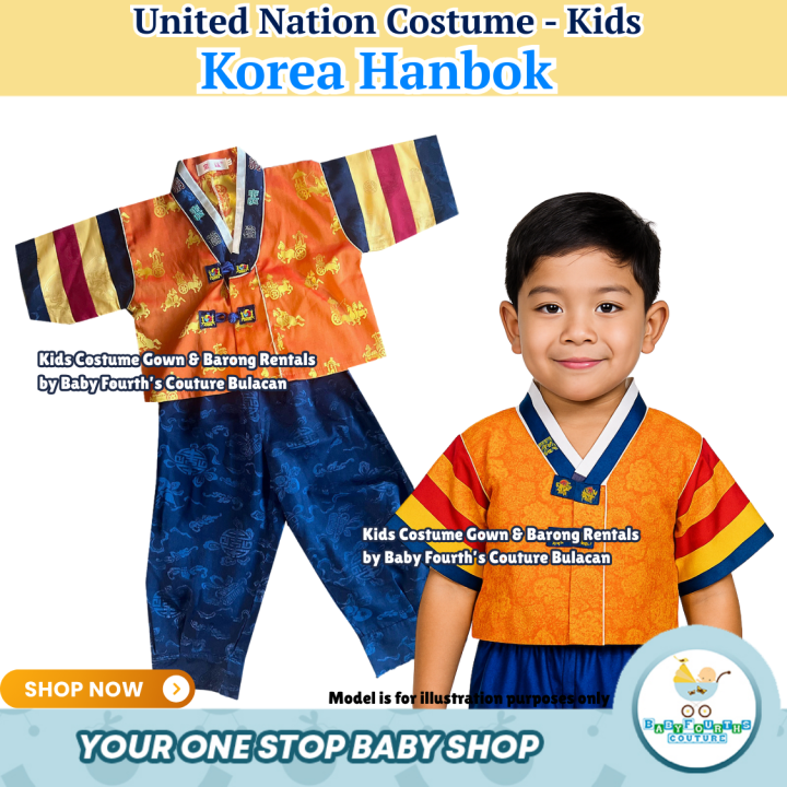 United Nation Handbok Korea Korean Terno for Kids National Attire for ...