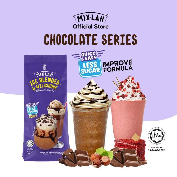 MIX-LAH Chocolate Series Ice Blended & Milkshake Powder Serbuk Minuman ...