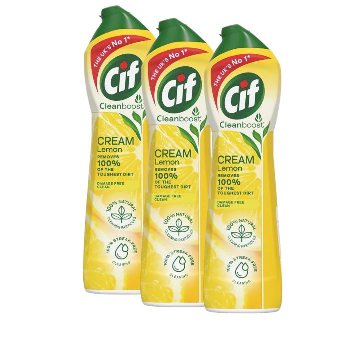 Buy 2 Get 1 FREE Cif Cream Lemon Multipurpose Cleaner 500ml | Lazada PH
