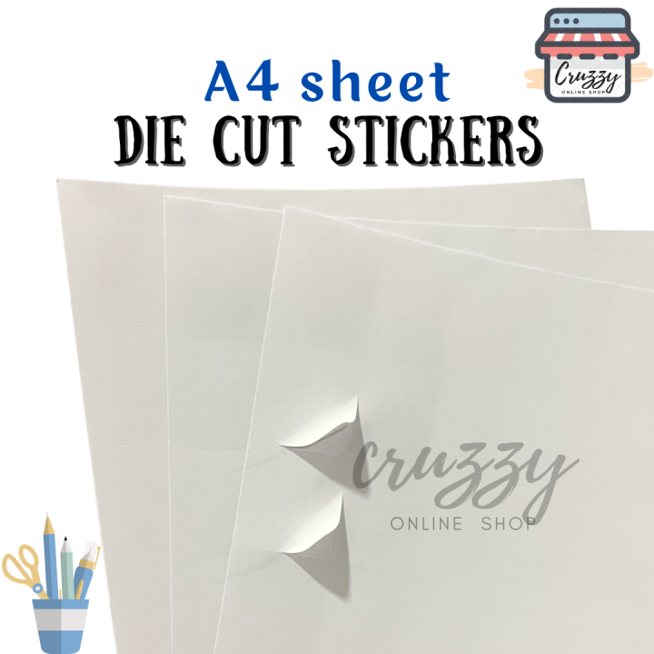 (10 sheets) Die Cut Label Stickers / A4 Sheet Self-adhesive / Printable ...